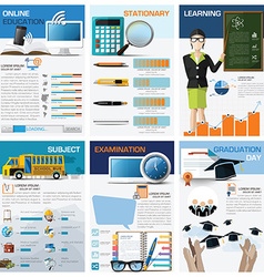 Infographics set and information graphics Vector Image