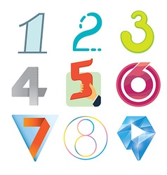 Seamless pattern with the numbers Royalty Free Vector Image