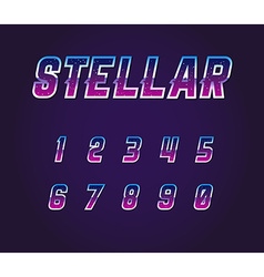 Modern futuristic sci-fi font future space text Vector Image