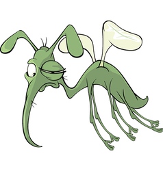 Green insect cartoon Royalty Free Vector Image