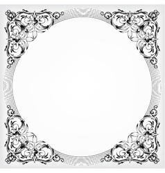 Baroque shield drawing Royalty Free Vector Image