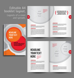 Modern book cover design template in a4 Royalty Free Vector