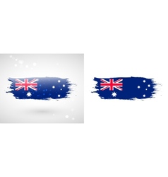 Retro australia flag postage stamp Royalty Free Vector Image
