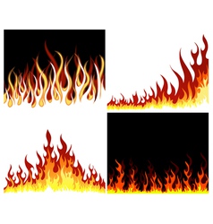 Fire patterns set Royalty Free Vector Image - VectorStock