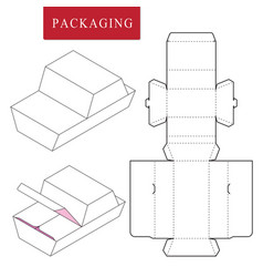 Package template for bakery food or other items Vector Image