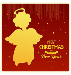 Square card with angel6 Royalty Free Vector Image