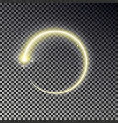 Shining circle light effect design element Vector Image