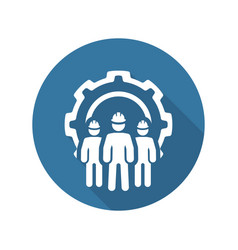 Engineering icon gear and wrench service symbol Vector Image