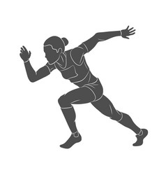 Running sprinter athlete Royalty Free Vector Image