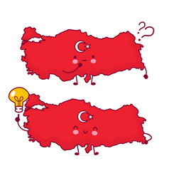 Cute funny smiling happy poland map Royalty Free Vector