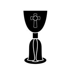 Isolated christian hostia Royalty Free Vector Image