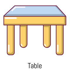 Computer desk icon cartoon style Royalty Free Vector Image