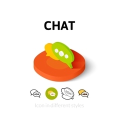 Yellow bubble chat message Royalty Free Vector Image