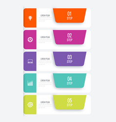 Infographics 5 options Royalty Free Vector Image