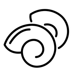 Nature shell icon cartoon style Royalty Free Vector Image