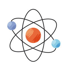 Ion atom molecule education poster Royalty Free Vector Image