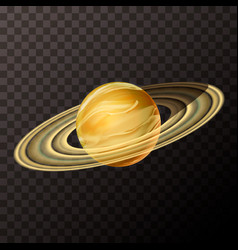 Bright realistic planets on solar system like Vector Image