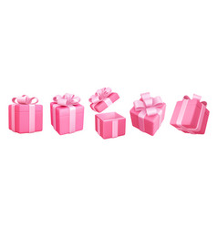 Gift box icons Royalty Free Vector Image - VectorStock