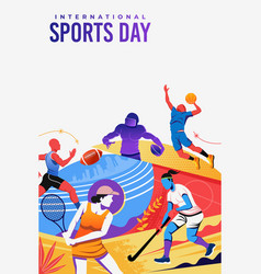 Sports day Royalty Free Vector Image - VectorStock