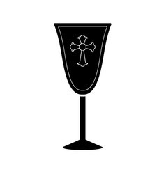 Isolated christian hostia Royalty Free Vector Image