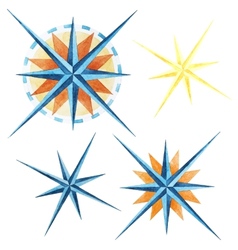 Wind rose compass vector