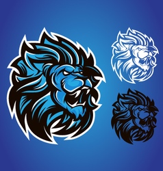 Lion-head-logo-emblem-2019 Royalty Free Vector Image