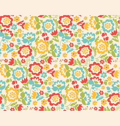 Retro different seamless patterns with swatch Vector Image