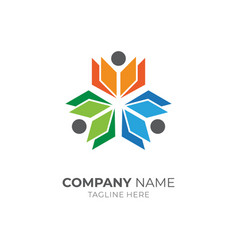 Book educational logo Royalty Free Vector Image