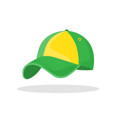 Yellow baseball cap icon Royalty Free Vector Image