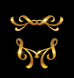 Golden greek symbol circle sign Royalty Free Vector Image