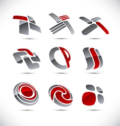 Logo numbers 1 2 3 4 5 6 7 8 9 company design Vector Image