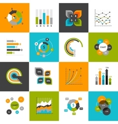 Business ratings graphs and charts Royalty Free Vector Image