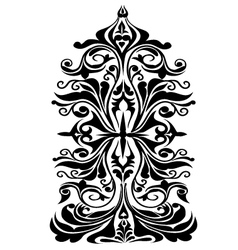 Bold floral arabesque motifs Royalty Free Vector Image