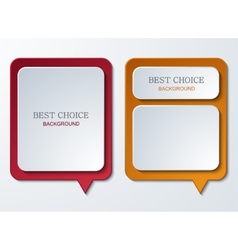 Modern bubble speech icons set Royalty Free Vector Image