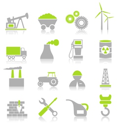 Industrial icons Royalty Free Vector Image - VectorStock