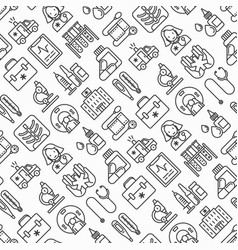 Seamless pattern medicine Royalty Free Vector Image
