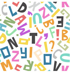 Handwritten font alphabet simple letter Royalty Free Vector