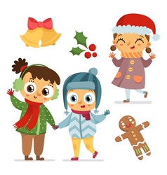 Children and chalkboard Royalty Free Vector Image