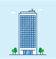 Drawing generic modern high rise buildings Vector Image