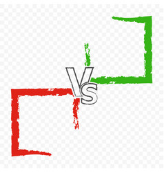 Comic versus frame vs battle fight Royalty Free Vector Image