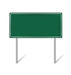 Green street sign Royalty Free Vector Image - VectorStock