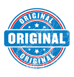 Golden 100 percent original label Royalty Free Vector Image