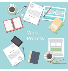 Office desk notes background Royalty Free Vector Image