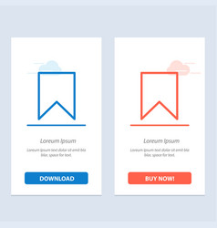 Flag instagram interface save tag bold and thin Vector Image