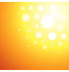 Abstract orange background with sun rays and shiny