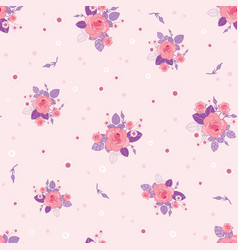 Lovely daisies ditsy seamless pattern design Vector Image