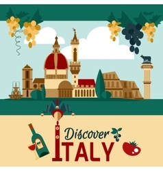 Italy travel map Royalty Free Vector Image - VectorStock