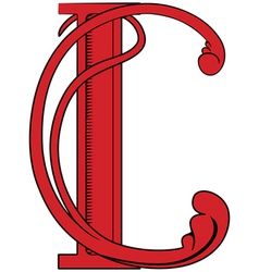 Alphabet Medieval and Roman numerals Royalty Free Vector