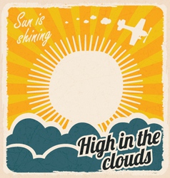 Back to school retro poster Royalty Free Vector Image