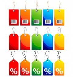 Sticky labels set for baby name cute cartoon Vector Image